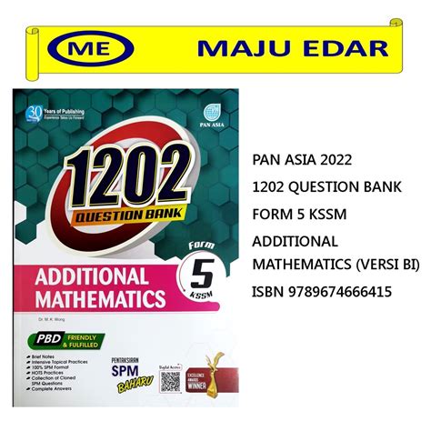Pan Asia 2022 1202 Bank Soalan Tingkatan 5 Kssm 1202 Question Bank