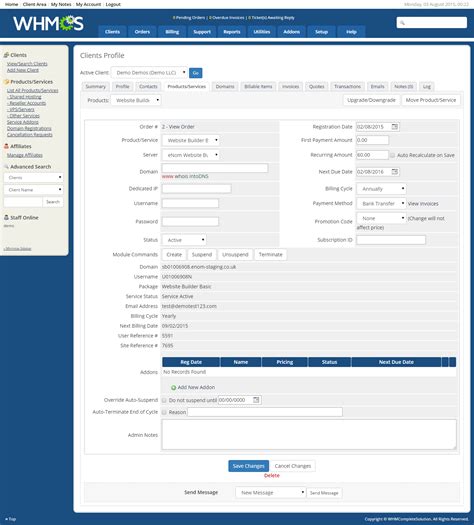 enom website builder whmcs marketplace