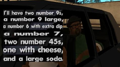 What Is Big Smoke S Order From Grand Theft Auto The Origin Of I Ll Have Two Nu Know Your Meme