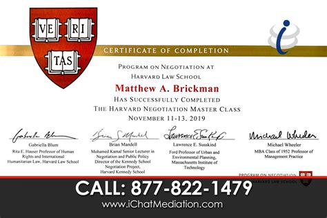 Florida Mediator Matthew Graduates Harvard Law School Negotiation