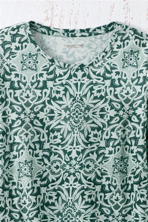 Beyond Batik Long Sleeve Tee Coldwater Creek