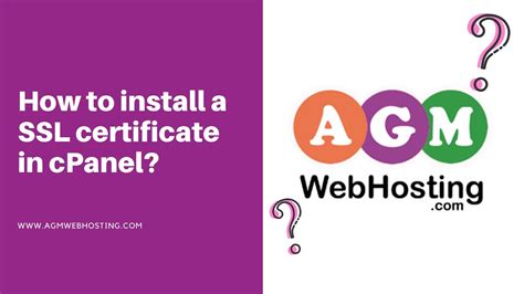 How To Install A Ssl Certificate In Cpanel Youtube