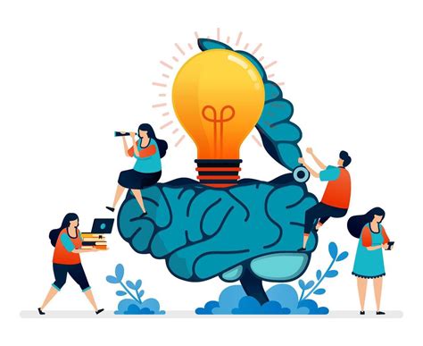 Illustration Of Artificial Intelligence Helps Get Ideas For Solving