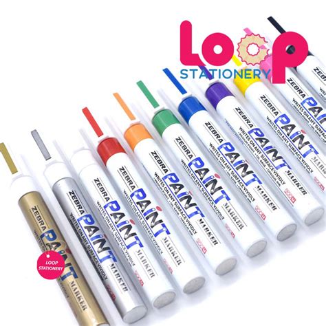 Zebra Paint Marker Black/ Blue/ Red
