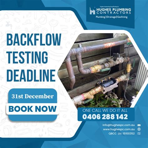 Backflow Testing Plumbers Brisbane Hughes Plumbing Contractors