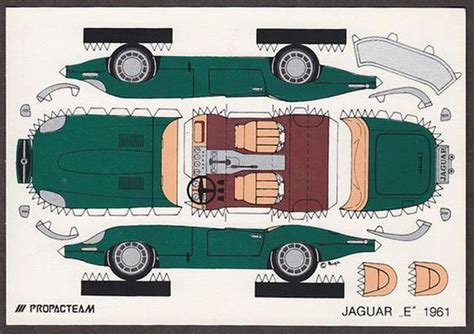 Jossoriopapercraft Papercraft Recortable De Un Auto Jaguar Antiguo De