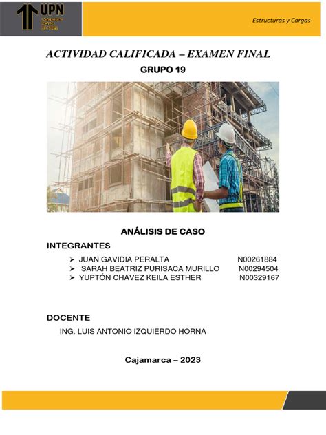 Efestructuras Y Cargas Upn Pdf Ingeniería Estructural