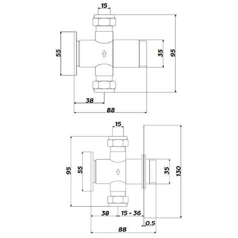 Inta Commercial Shower Valve Tf992cp Exposed Various