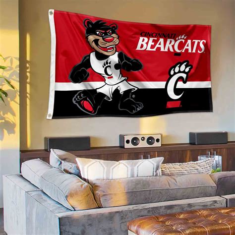Cincinnati Bearcats Logo Flag State Street Products