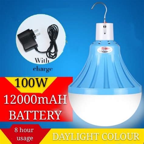 Md Sinar 100w Rechargeable Light Led Light Bulb Emergency Light Lampu Pasar Malam Bazar Lampu