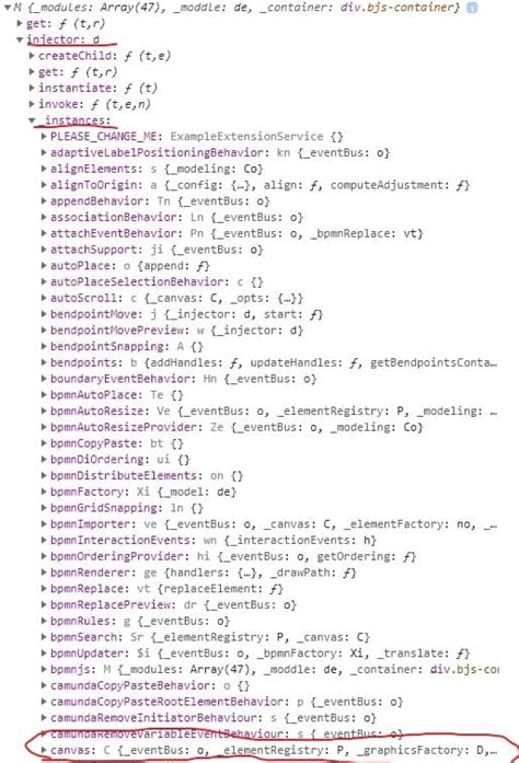 How To Initialize The Bpmnmodeler And The Elementregistry After