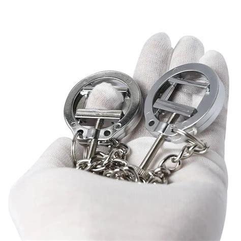 Sm Chain Nipple Clamp Topchastity