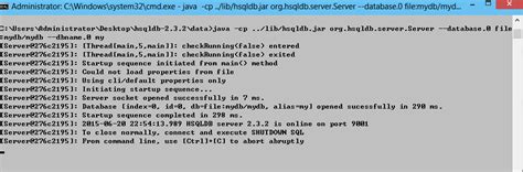 Hsqldb使用 Asnjudy 博客园
