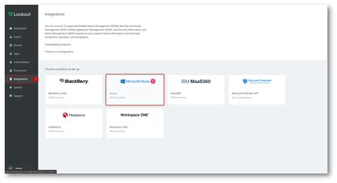 Microsoft Intune Integrazione Con Lookout Mobile Security Enterprise
