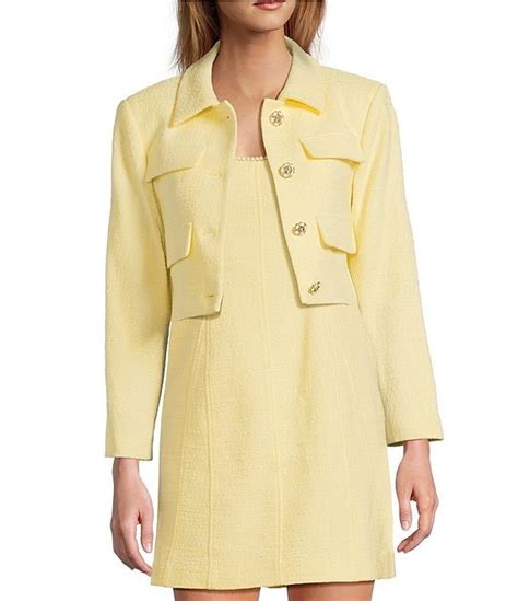 Antonio Melani Rita Tweed Long Sleeve Jacket Dillards