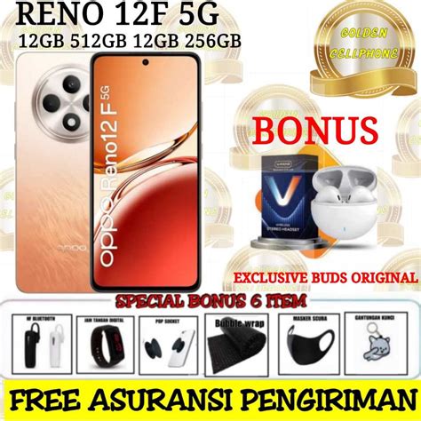 Jual OPPO RENO 12F 5G 12 256 12 512 RENO 12F 4G 8 256 GARANSI RESMI Shopee Indonesia