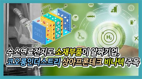 수소연료전지도 소재부품이 알짜기업 코오롱인더스트리 상아프론테크 비나텍 주목 이슈톡톡 Youtube