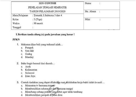 Soal Bahasa Daerah Bugis Kelas 5 Sd Homecare24