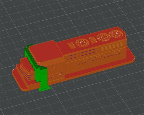 🚂 Pacific Rails Locomotive With Tank Transport・ Stl File For 3d