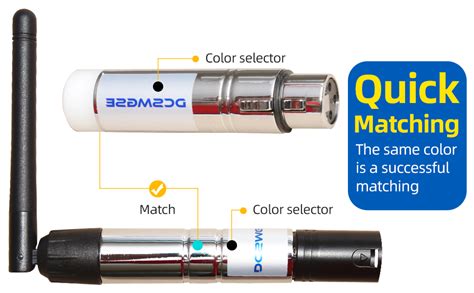 Dcsmgse Dmx Wireless 2pcs Dmx512 Dmx Dfi Dj 2 4g Wireless 1 Receiver And 1
