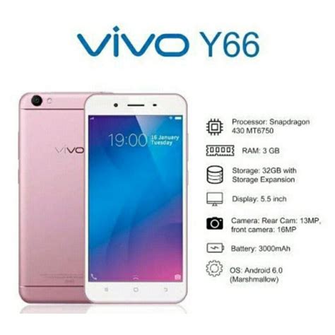 Jual Hp Second Termurah Vivo Y66 Ram 3GB Internal 32GB Original Shopee Indonesia