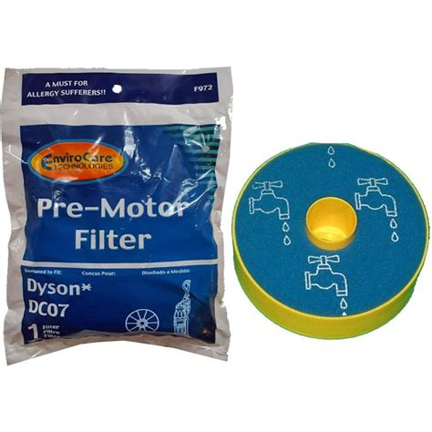 Dyson Dc07 Primary Washable Blue Foam Filters Generic For Dyson Part