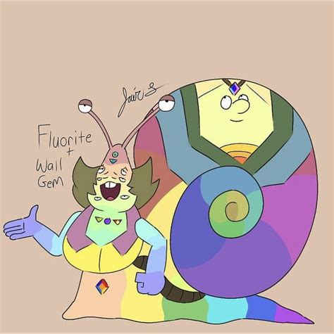 Fluorite And Sentient Wall Gem Abalone Shell Steven Universe Gem Steven Universe Fusion