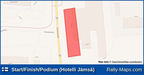 Startfinishpodium Hotelli Jämsä Stage Map Hotelli Jämsä Ralli