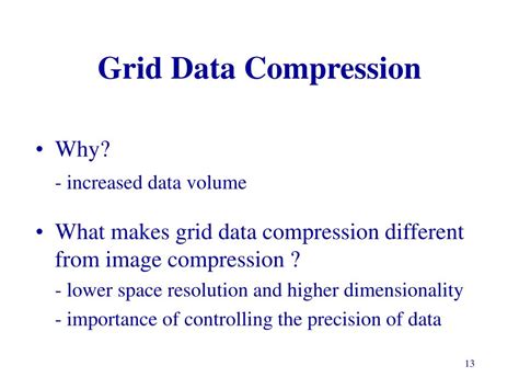 Ppt Wavelet Transform Based Data Compression And Its Application To The Meteorological Data