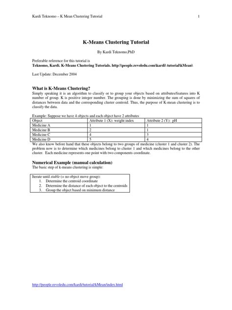 K Mean Clustering Pdf Cluster Analysis Theoretical Computer Science