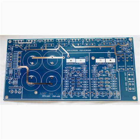 A4บอร์ด Pcb เปล่า Pcb บอร์ดเครื่องขยายเสียงสูงแบบสมมาตรคู่แบบเต็มรูปแบบ