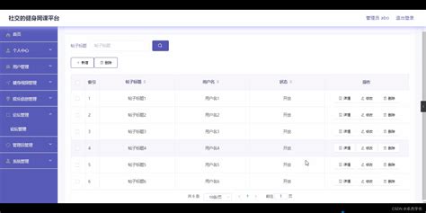 Java计算机毕业设计社交的健身网课平台服务器端（附源码、数据库） Csdn博客