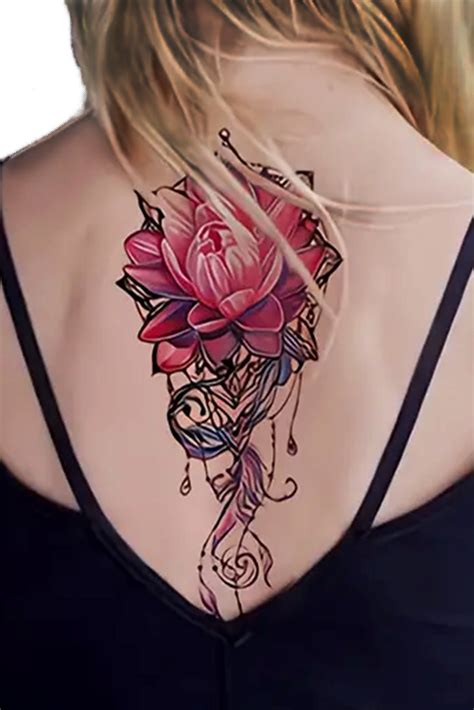 Bejeweled Lotus Flower Quick Temporary Tattoos