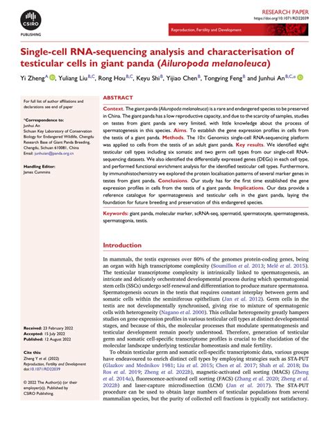 Pdf Single Cell Rna Sequencing Analysis And Characterisation Of