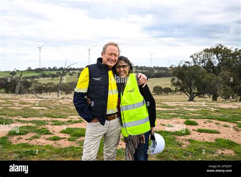 Australian Businessman Andrew Twiggy Forrest Hugs Ngunnawal Elder Aunty