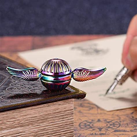 Solid Metal Sphere Fidget Spinner Iridescent Sensory Hand Finger
