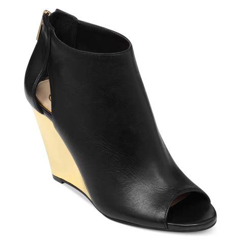 Jessica Simpson Marquise Wedge Booties In Black Lyst
