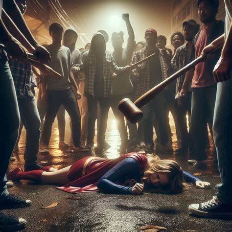 Supergirl Beaten By Angry Mob By Writer 40 On Deviantart