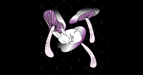 Asexual Bunny Mushroom Asexual Sticker Teepublic