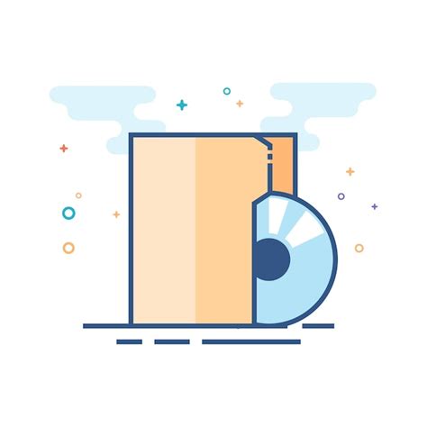 Premium Vector Audio File Icon Flat Color Style Vector Illustration