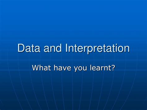 PPT Data And Interpretation PowerPoint Presentation Free Download ID 5641392
