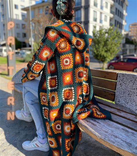 Crochet Cardigan Pattern Woman Sweater Pdf Afghan Pattern Cardigan
