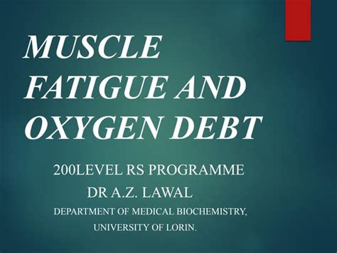 Respirmuscle Fatigue And Oxygen Debt Pdf