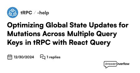 optimizing global state updates for mutations across multiple query