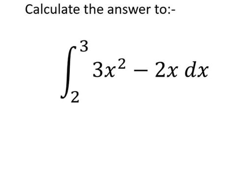 Definite Integral X 2