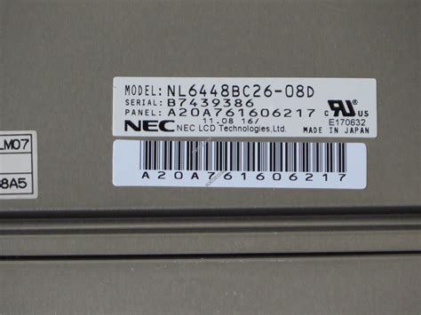 NL6448BC26 08D 8 4 A Si TFT LCD Panel For NEC Inventory New