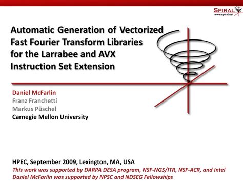 Ppt Automatic Generation Of Vectorized Fast Fourier Transform