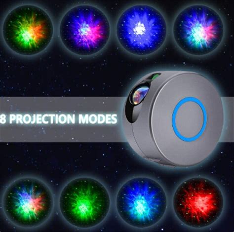 【楽天市場】ledスタープロジェクターライト ベッドサイドランプ 星空投影ランプ プラネタリウム 8種類点灯モード リモコン機能 3階段輝度
