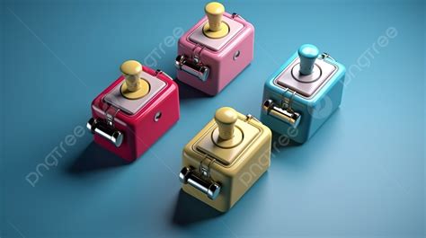 Set Of D Rendered Toggle Switch Buttons For Buying And Selling On App