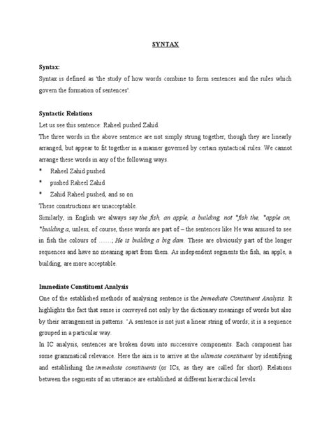 Syntax Pdf Phrase Syntax